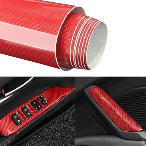 Snapklik.com : 6D Carbon Fiber Vinyl Wrap Roll, Lypumso Super Glossy ...