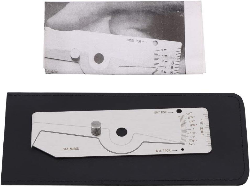 Amazon.com: Single Pipe Pit Welding Gauge, Stainless Steel Metal Gage ...