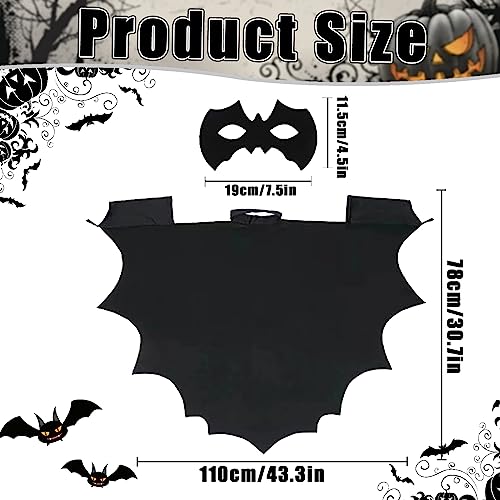 Funmo Bat Cape, Bat Costume Children, Halloween Bat Costume, Includes ...