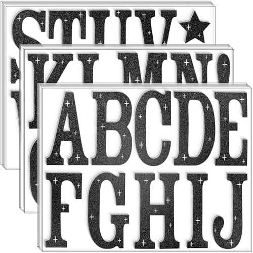 Amazon.com: 237 Pcs Glitter Bulletin Board Letters, Numbers and ...