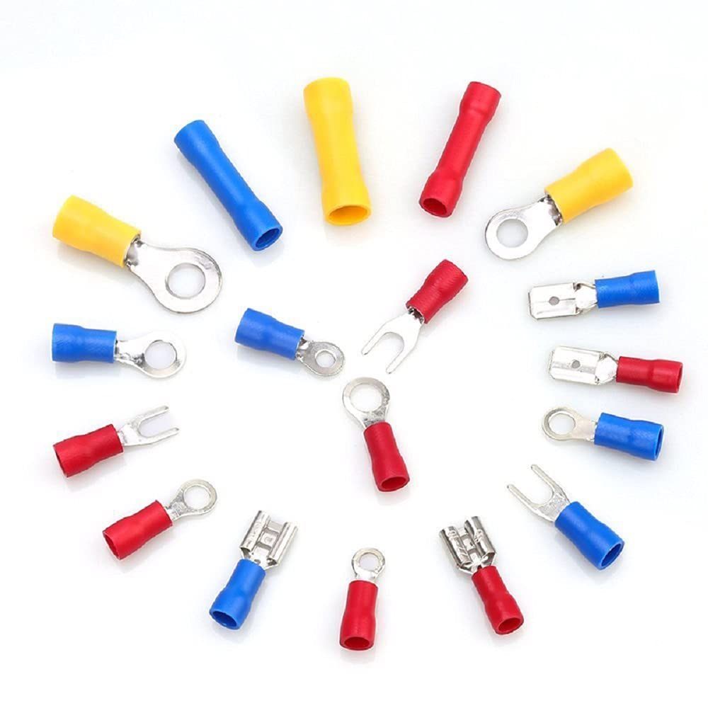 Snapklik.com : Insulated Wire Electrical Connectors Assortment - Butt ...