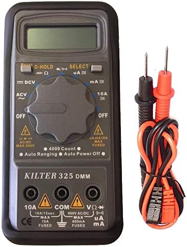 Amazon.com: Multímetro digital con rango automático de 3 3/4 dígitos ...