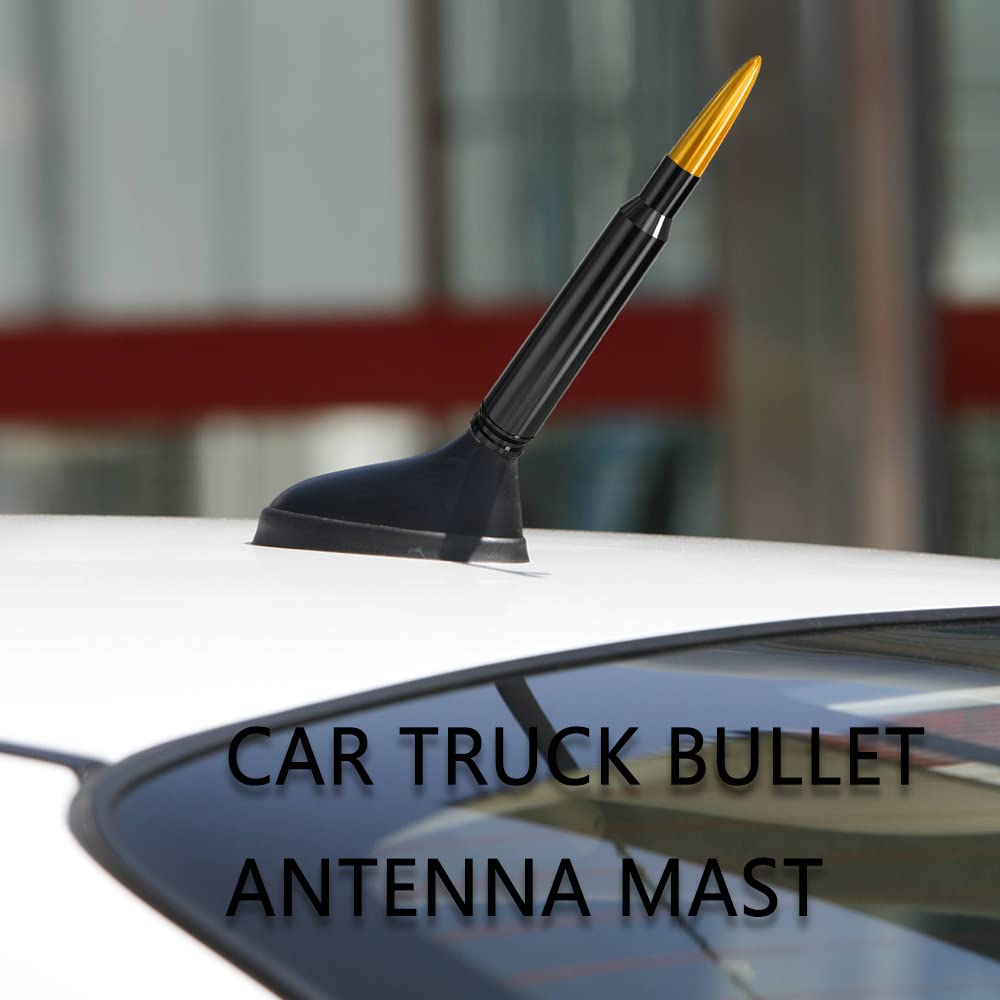 Snapklik.com : Chrome Car Truck Bullet Antenna, Universal Replacement ...
