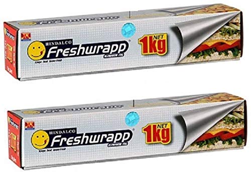 Hindalco Freshwrapp International Aluminium Foil 1 Kilo Gram Net, 18 ...