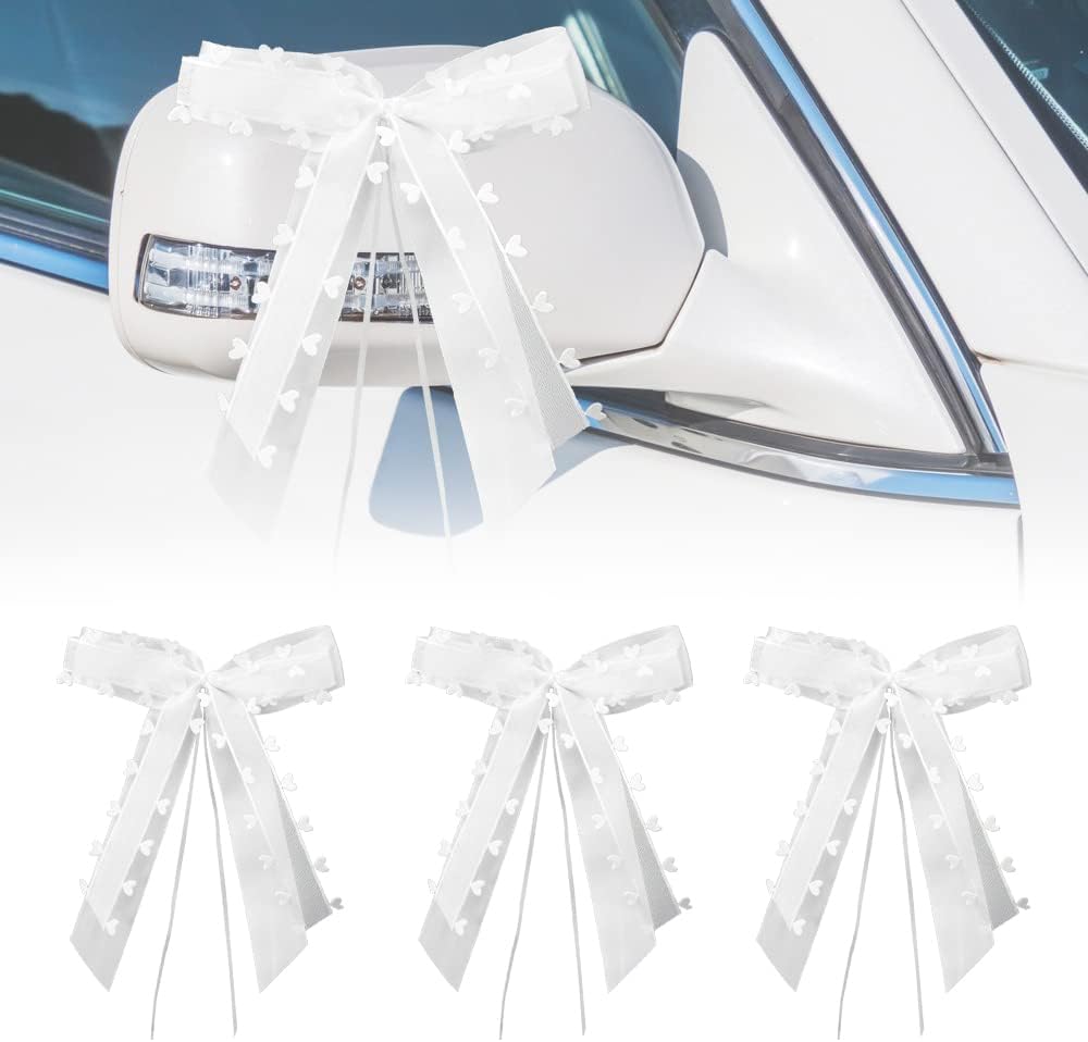 Ribbon and Bows Wedding CAR Decoration.5 Large Bows and 8M Ribbon ...