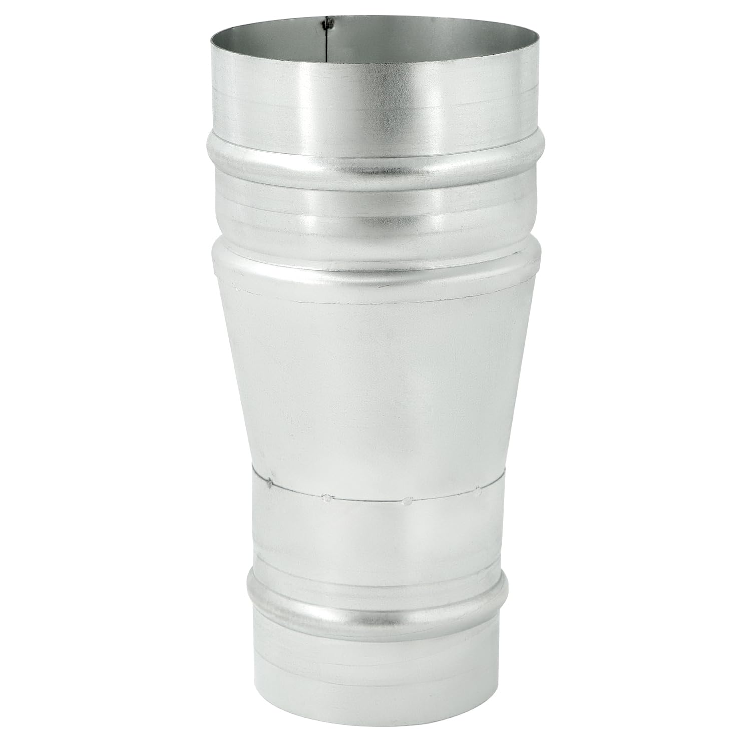 QWORK 4" to 3.15" Duct Reducer, 8.5" Long Steel HVAC Round Reducer Duct ...