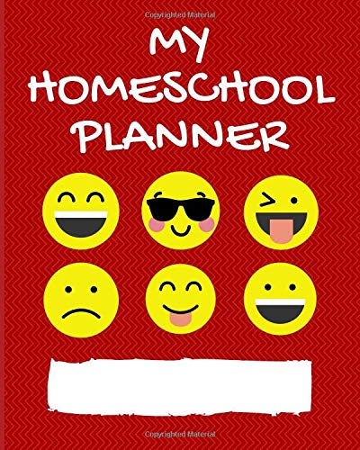 My Homeschool Planner: Weekly Planner for Kids and Students, Boy Emoji ...
