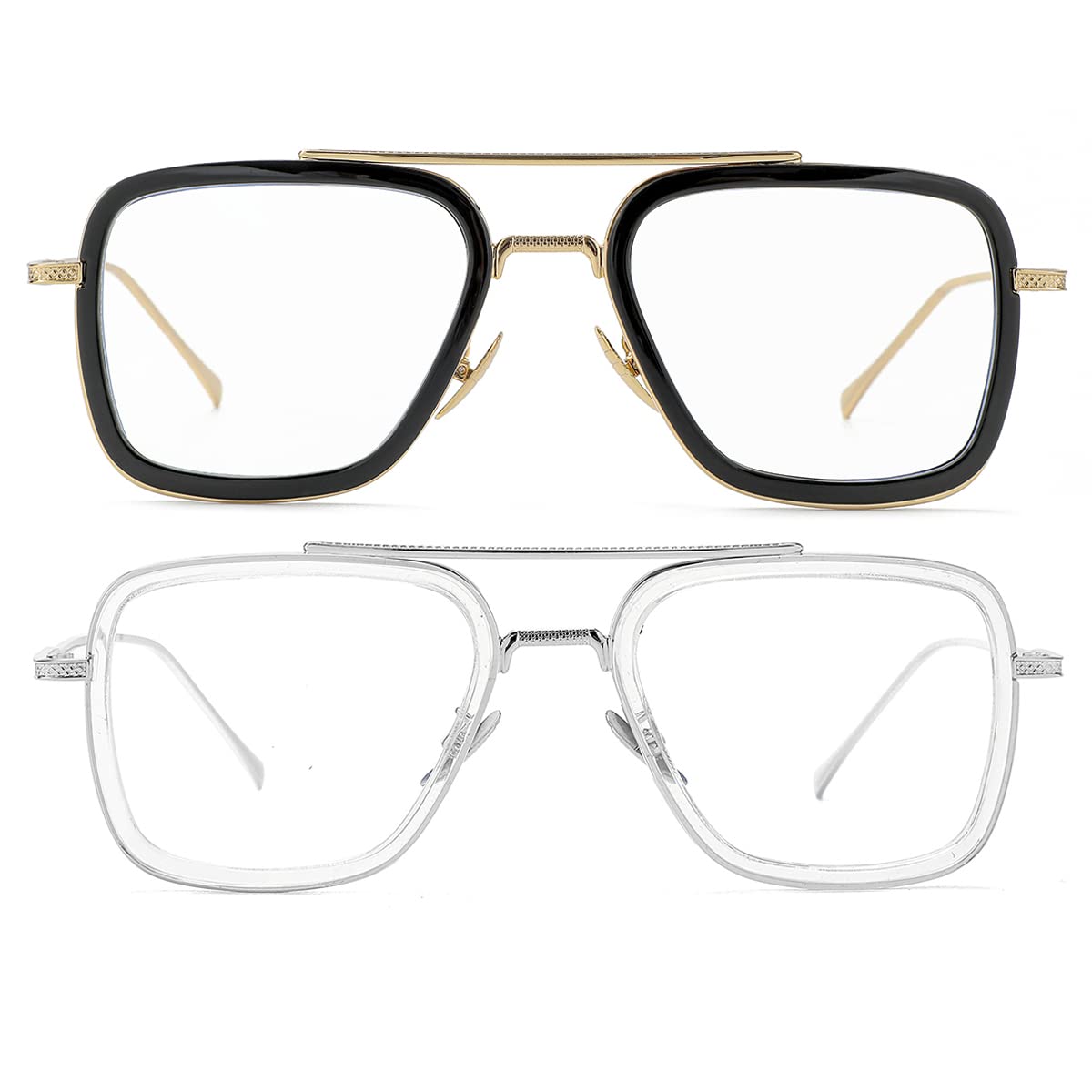 Snapklik.com : NIDOVIX Tony Stark Style Blue Light Blocking Glasses For ...
