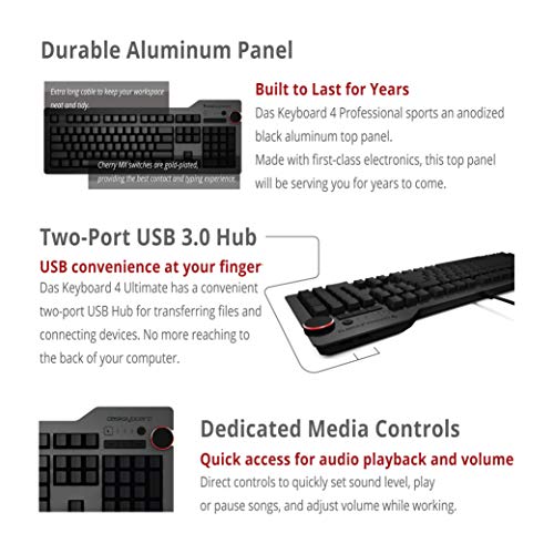 Das Keyboard 4 Ultimate with Blank Keycaps | Dev & Gear
