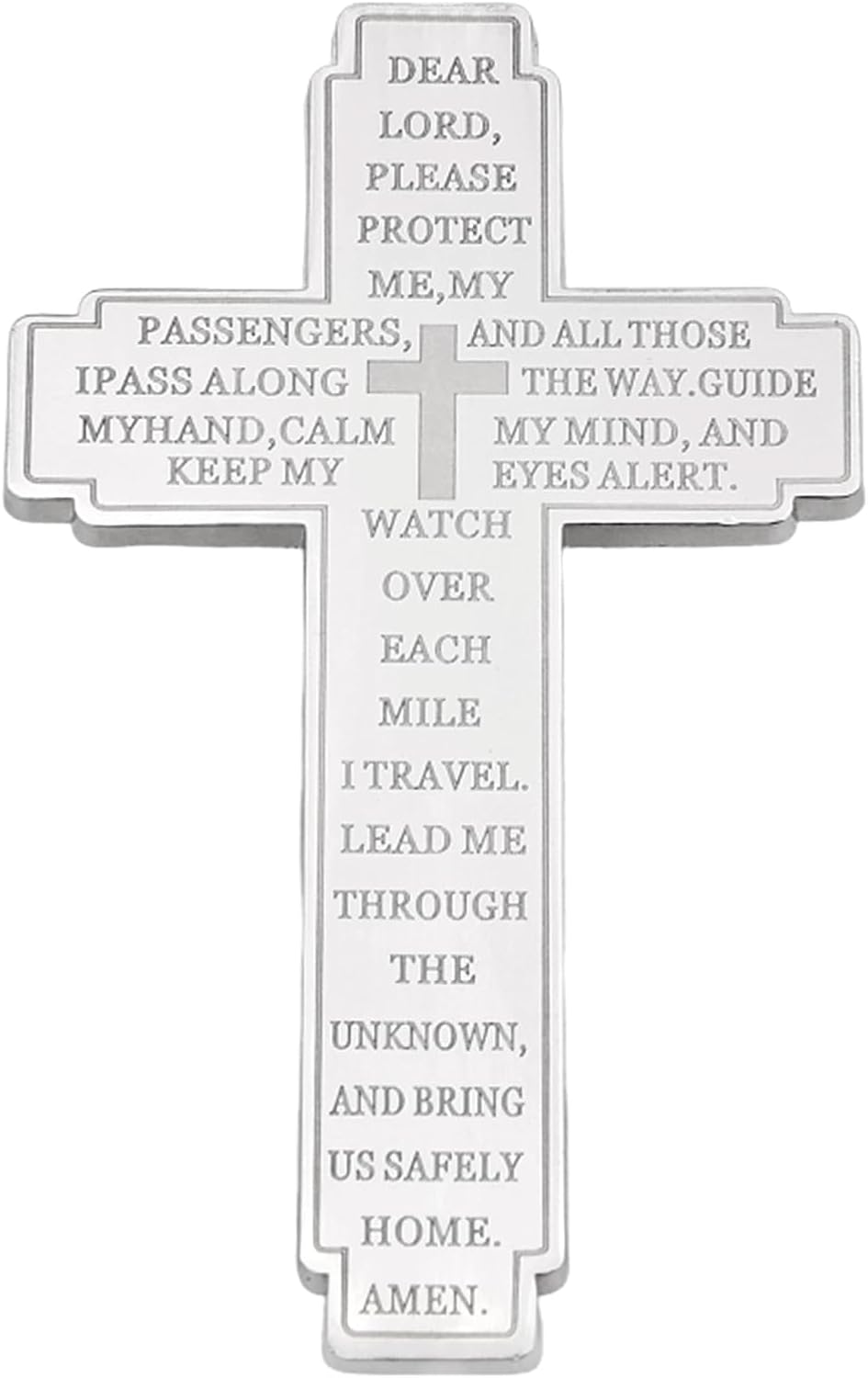 Amazon.com: Motorist Prayer Cross Car Visor Clip - Spiritual Protection ...