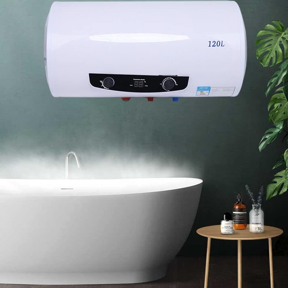 50 l/120 l elektrisk varmvattenbehållare, horisontell, vattenkokare ...