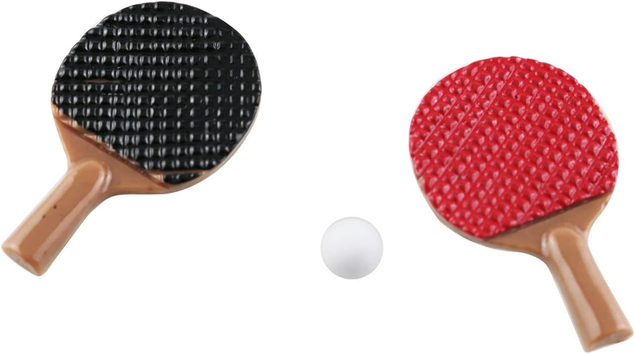 Amazon.com: TAODAN 3IN1 1/12 Mini Table Tennis Racket with Ball ...
