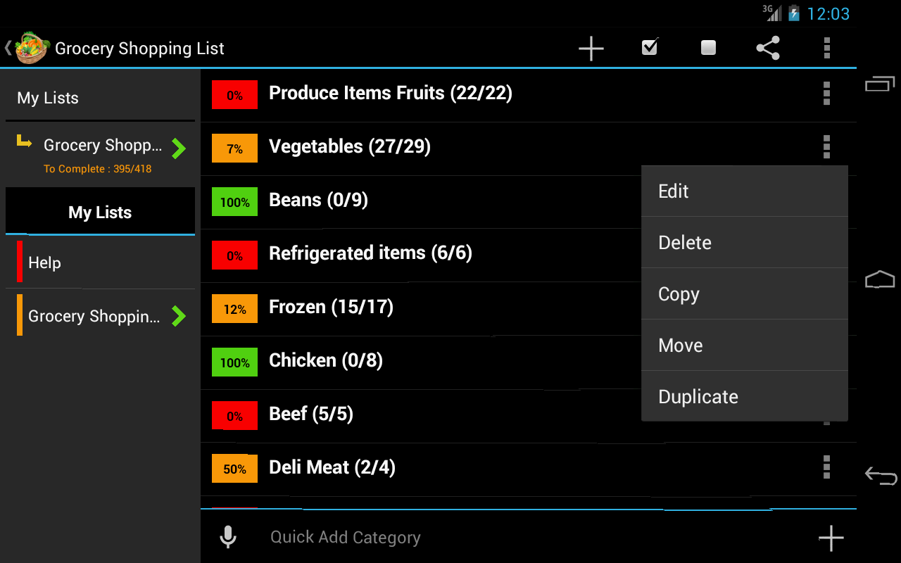 Grocery Shopping List - App on Amazon Appstore