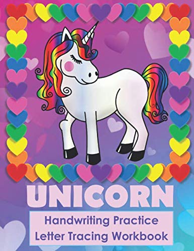 Amazon.com: Happy Unicorn Handwriting Practice Letter Tracing Workbook ...