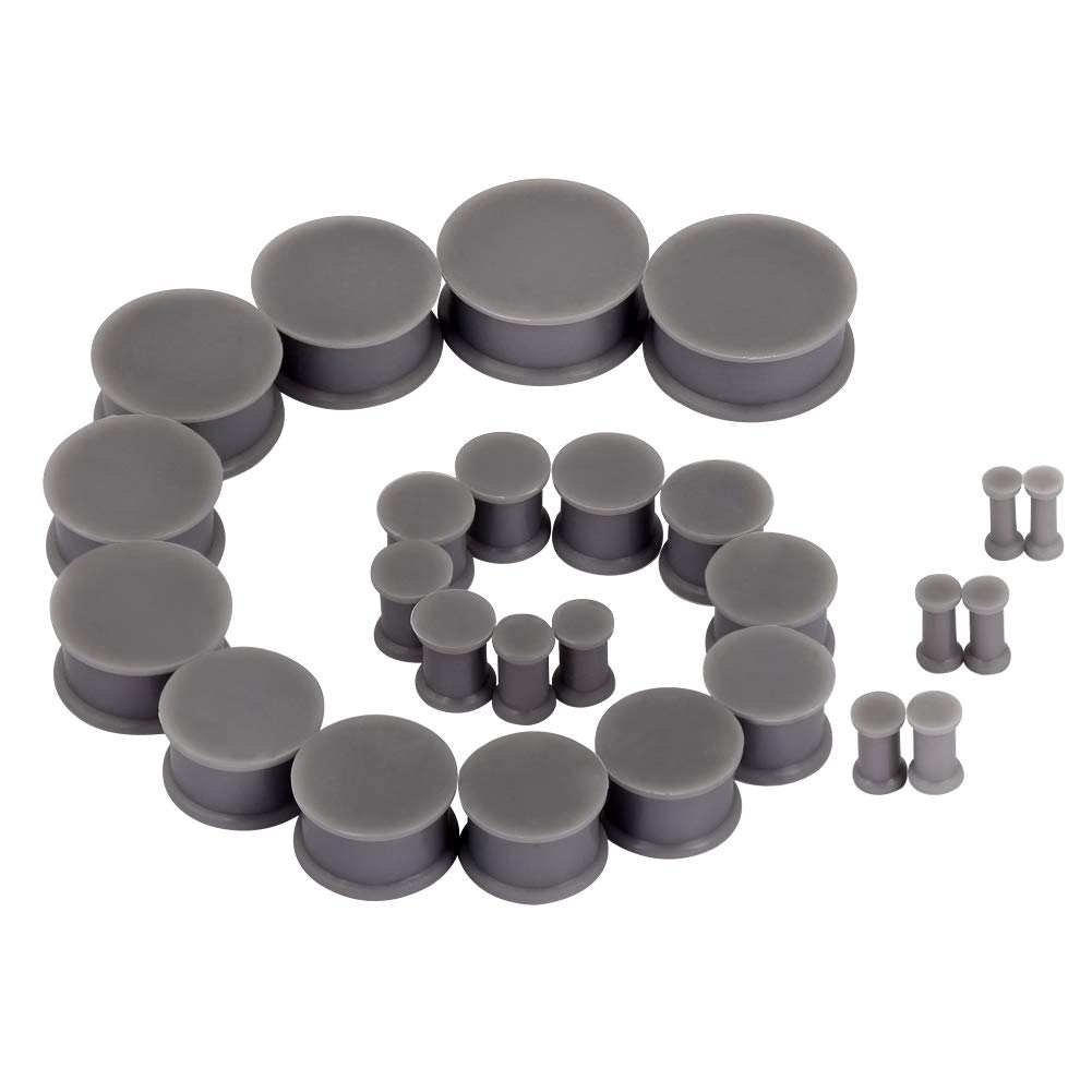Ear Tunnels JOYTOYOU 26Pcs Silicone Ear Gauge Plugs Stretching Kit ...