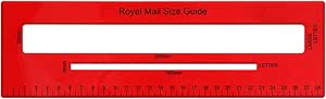 JAMTECH Letter Size Guide Ruler - Postal Size Small & Large Letter ...