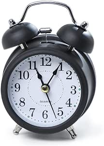 Amazon.co.jp: Hiro Alarm Clock, Loud Bell Alarm Clock Arabic Numerals ...