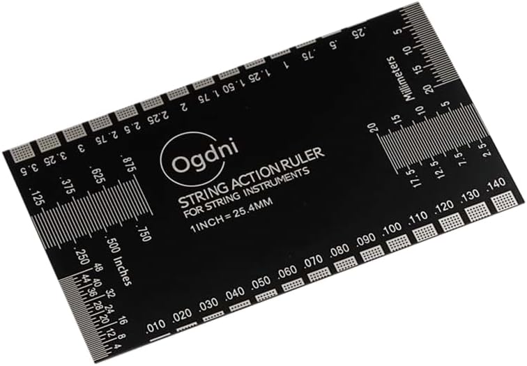 Amazon.com: String Action Gauge Ruler, Guitar Height Gauge Set Up Tool ...