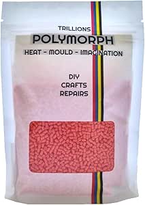 Hand Mouldable Red Polymorph 100g | Thermoplastic | Unlimited Uses - Crafts, DIY Repairs ...