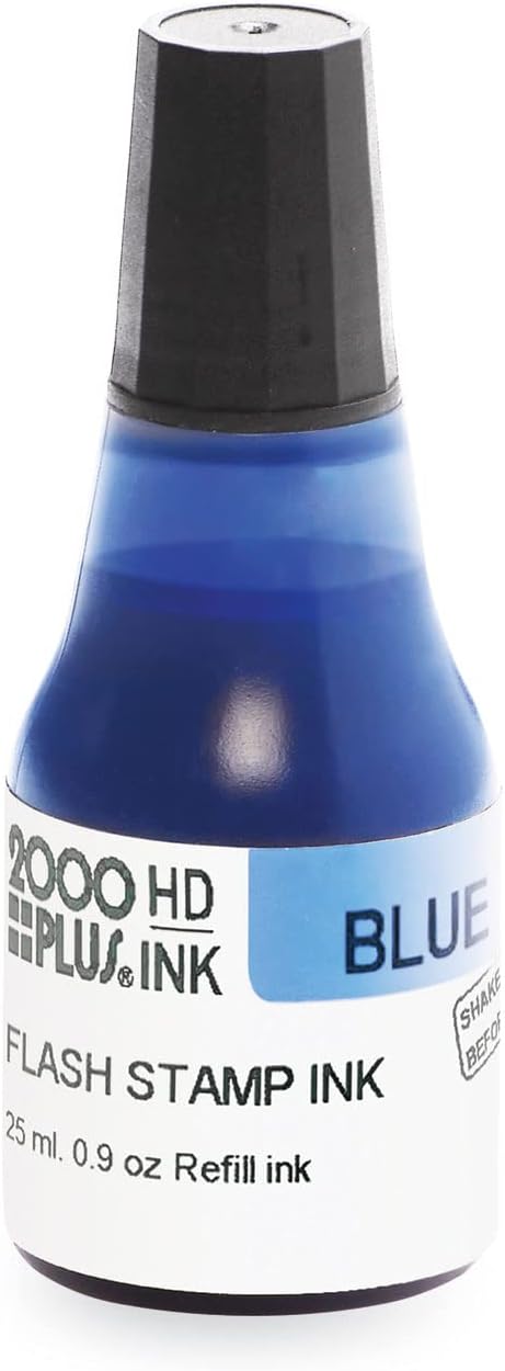 Amazon.com: Self-Inking Refill Ink, Blue, 9 Oz, Bottle : Office Products