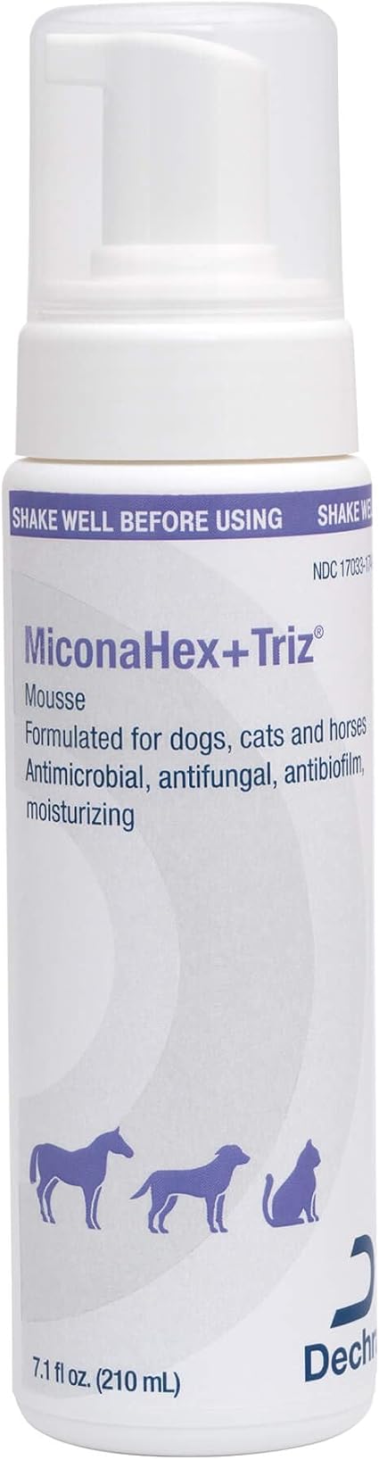 Amazon.com: MiconaHex+Triz Mousse para perros, gatos y caballos, 7.1 oz ...