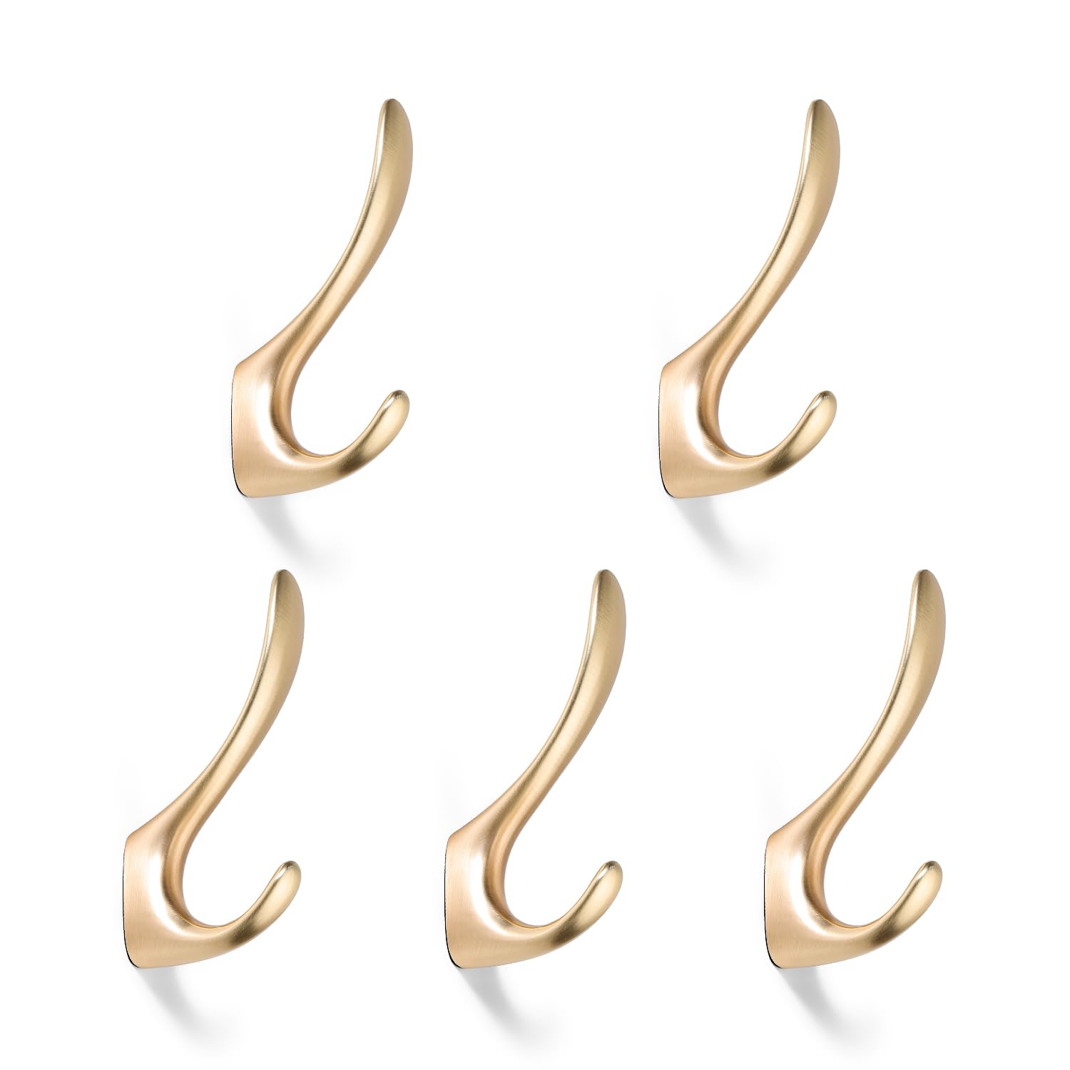 SARIHOSY 5pcs Gold Coat peg, Screwed Door Hooks for Dressing Gowns ...