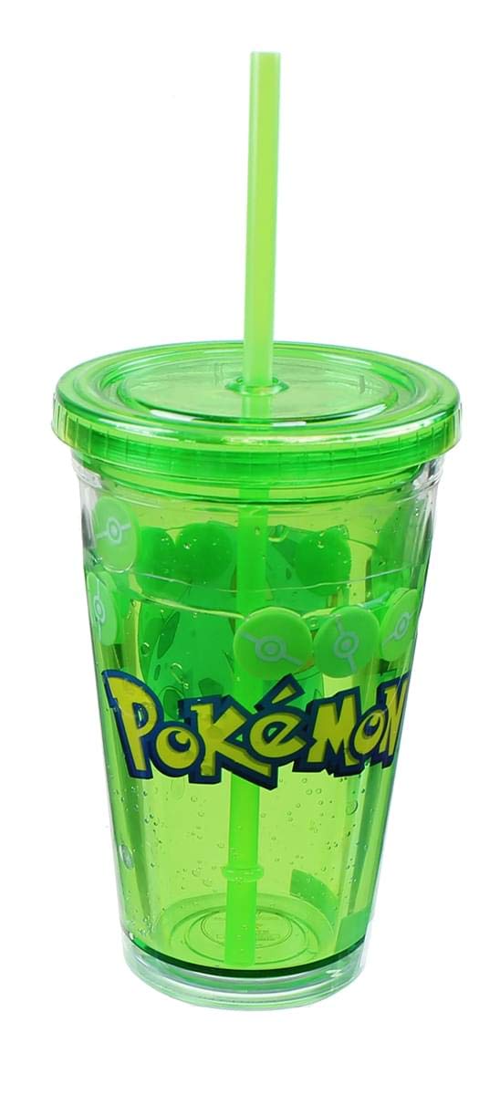Pokemon Bulbasaur 18oz Carnival Cup w/ Floating Confetti Pokeballs: Buy ...