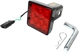 Amazon.com: Hitch Cover LED Brake Light Towing Hitch Insert : Automotive