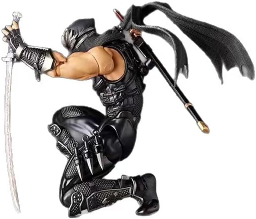 PVC Action Figure with Interchangeable Weapons and Display Stand - 15cm ...