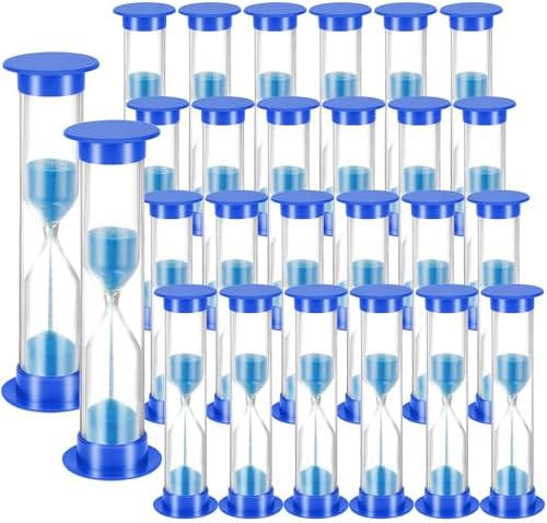 Amazon.com: 24 Pcs 5 Minute Sand Timer Plastic Sand Timer Mini ...