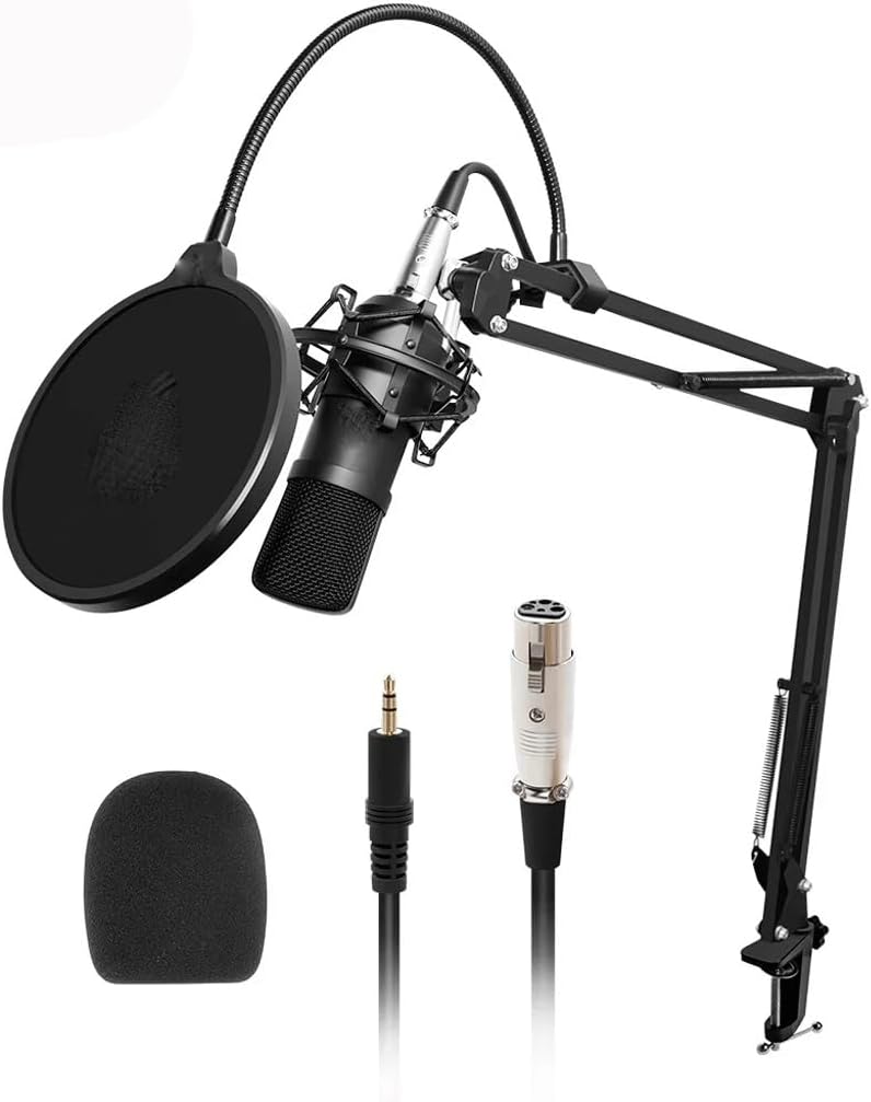 Amazon.com: BCOAXT Professional Studio Microphone Kit Condenser ...