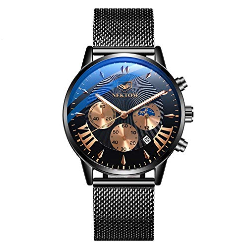 NEKTOM Analogue - Digital Men's Watch (Black Colored Strap) : Amazon.in ...