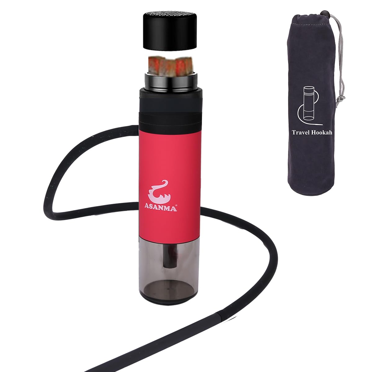 Amazon.com: Mini Hookah Set Portable Hookah Cup With Everything For Car ...