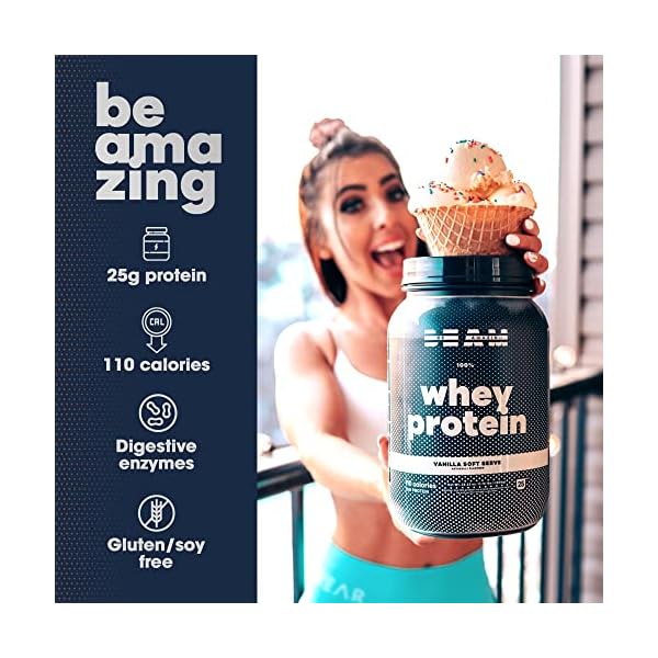 BEAM Be Amazing - Whey Protein Isolate Powder | Soy and Gluten-Free ...