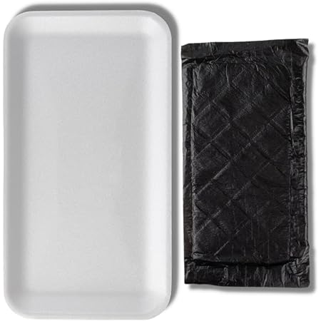 Amazon.com | CKF 1.5BK, 1.5 Black Foam Meat Trays, Disposable Standard ...