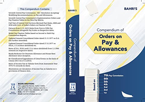 Bahri's Compendium of Orders on Pay and Allowances : Amazon.in: Books
