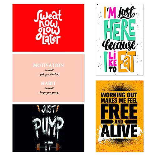 PRINTELLIGENT Quote and motivational poster set of 10 size (45 cm x 30 ...
