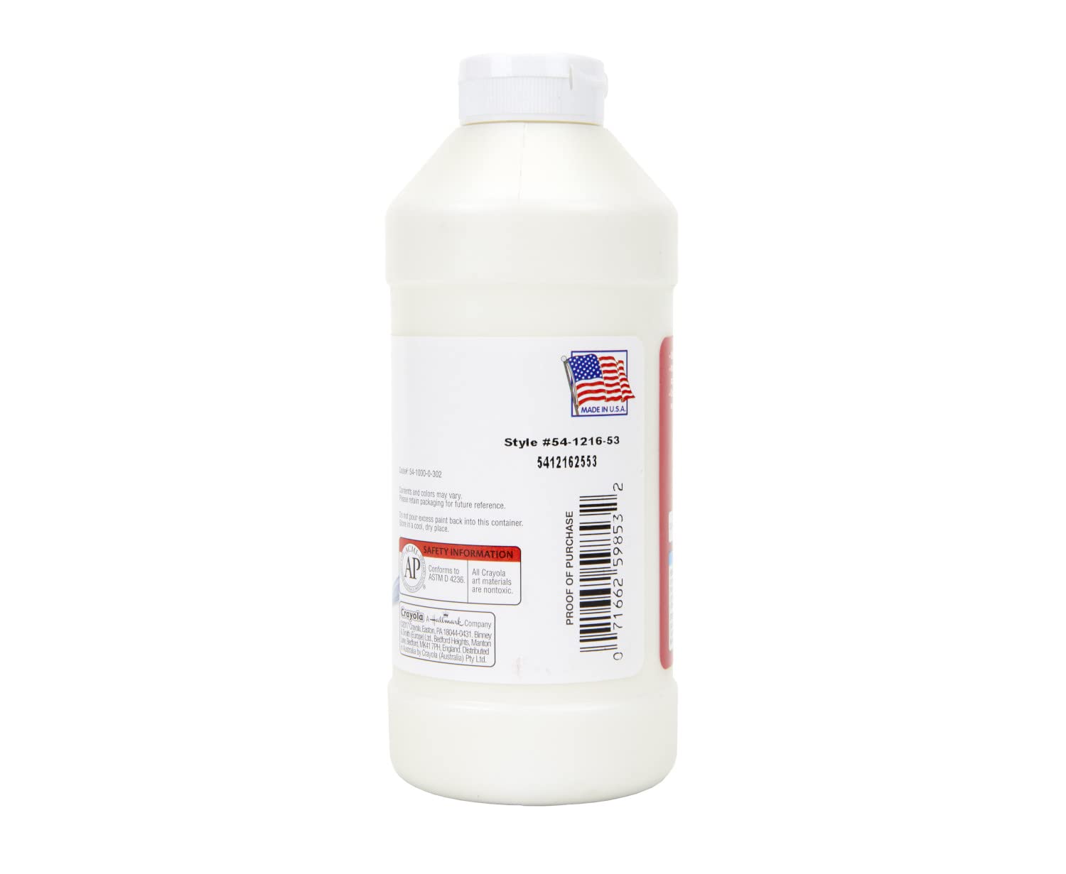 Snapklik.com : Crayola Premier Tempera Paint For Kids - White