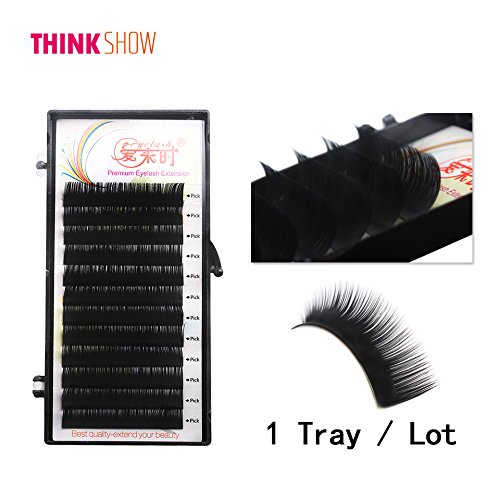 Buy Thinkshow D, 0.15mm: 12 Lines/Tray Individual Eyelashes Extension ...