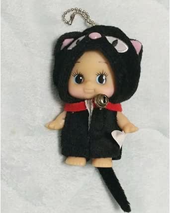Amazon.co.jp: Period/Retro Black Cat Kigurumi Kewpie Doll Figure : Toys ...