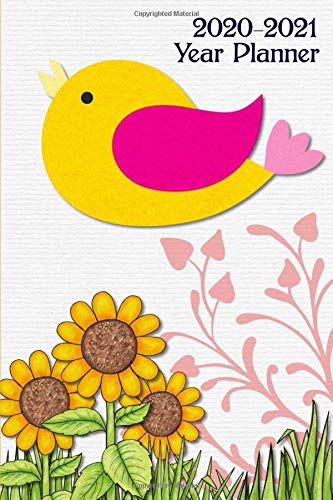 2020-2021 Year Planner: Two Year, 2020-2021 Planner Yearly-Monthly ...