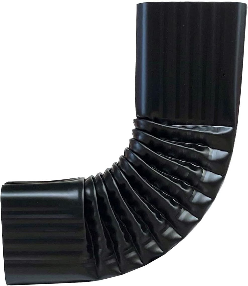 Amazon.com : Gutterworks 90 Degree Aluminum Downspout Gutter Elbow ...