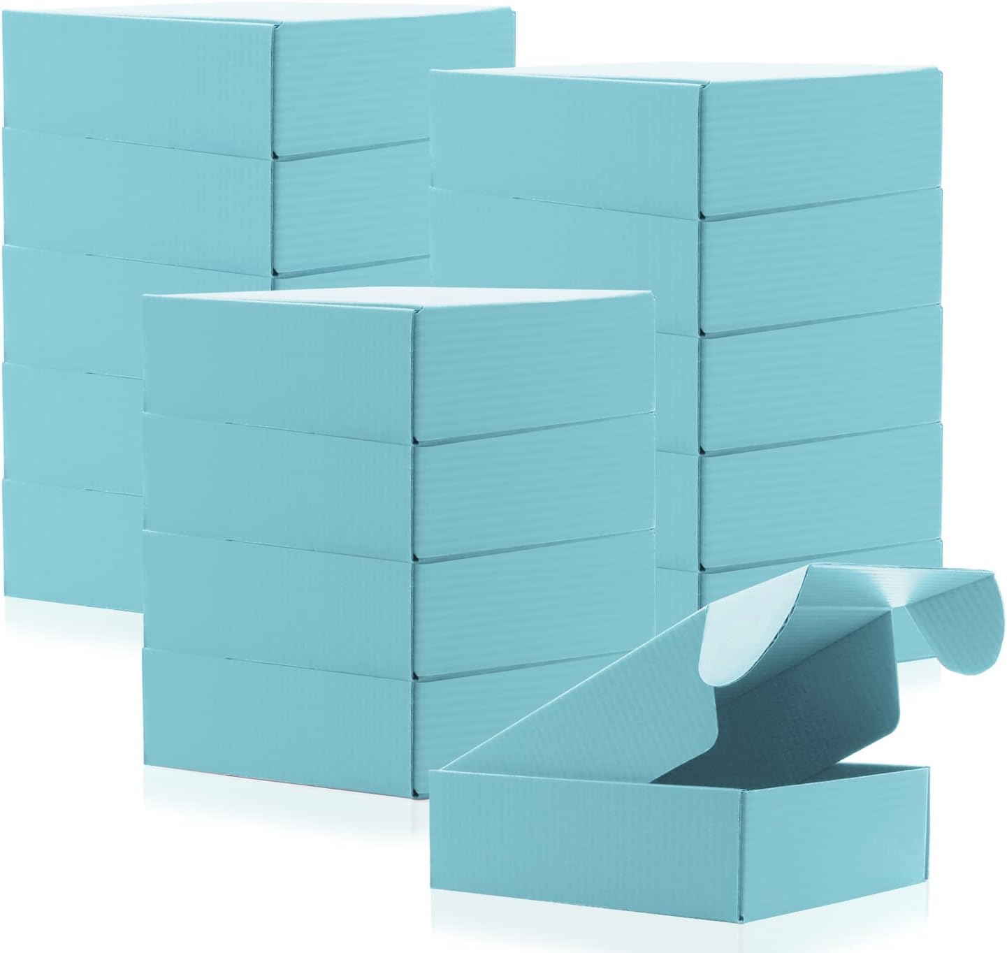 Amazon.com: 15 Pcs Light Blue Cardboard Boxes Shipping Boxes ...