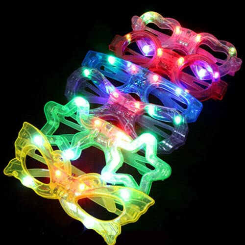 Verbier Set of 6 Flashing Led Light Up Goggles/Light Sunglasses For ...