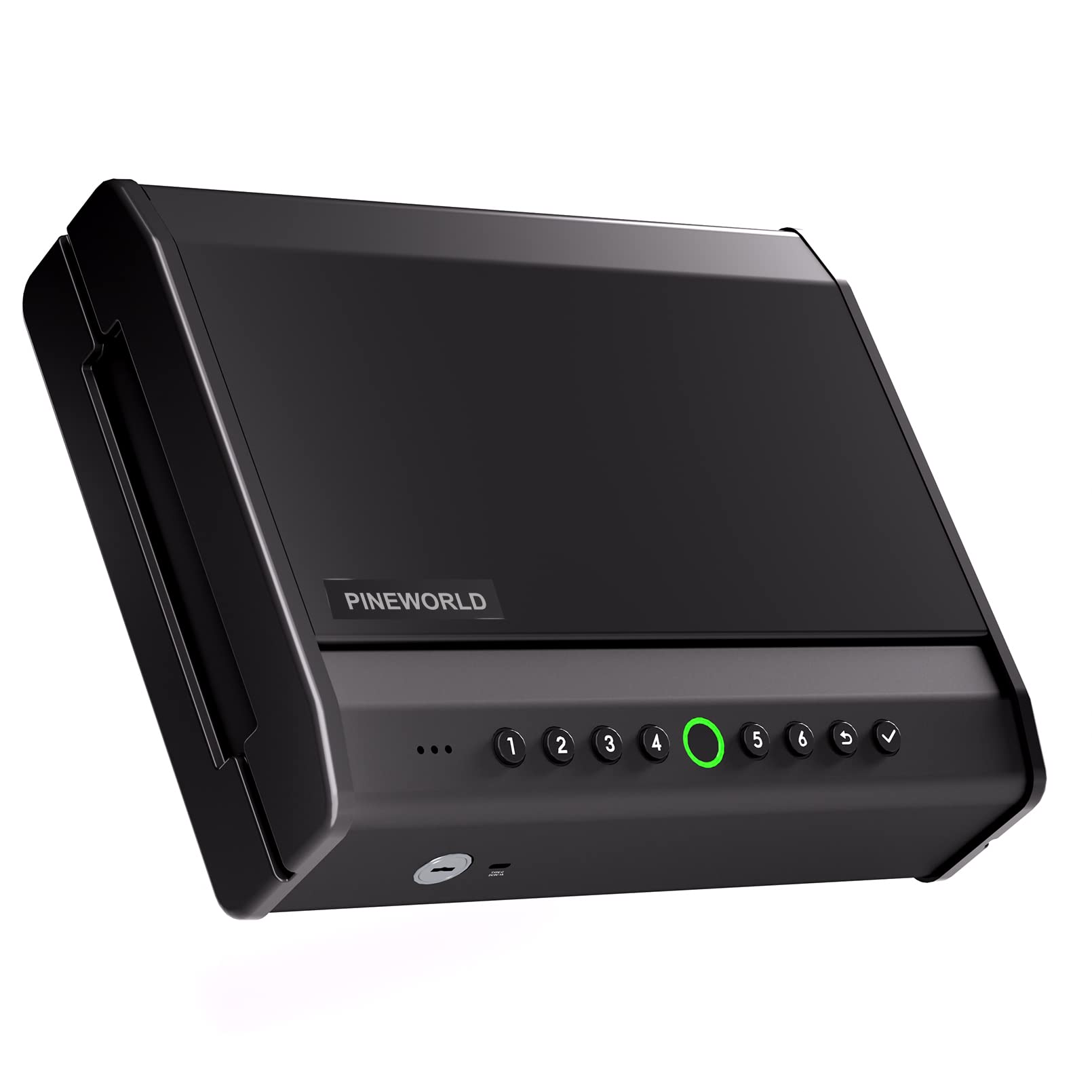 Buy PINEWORLD Biometric Safe, Quick Access Pistol Safe with Fingerprint ...