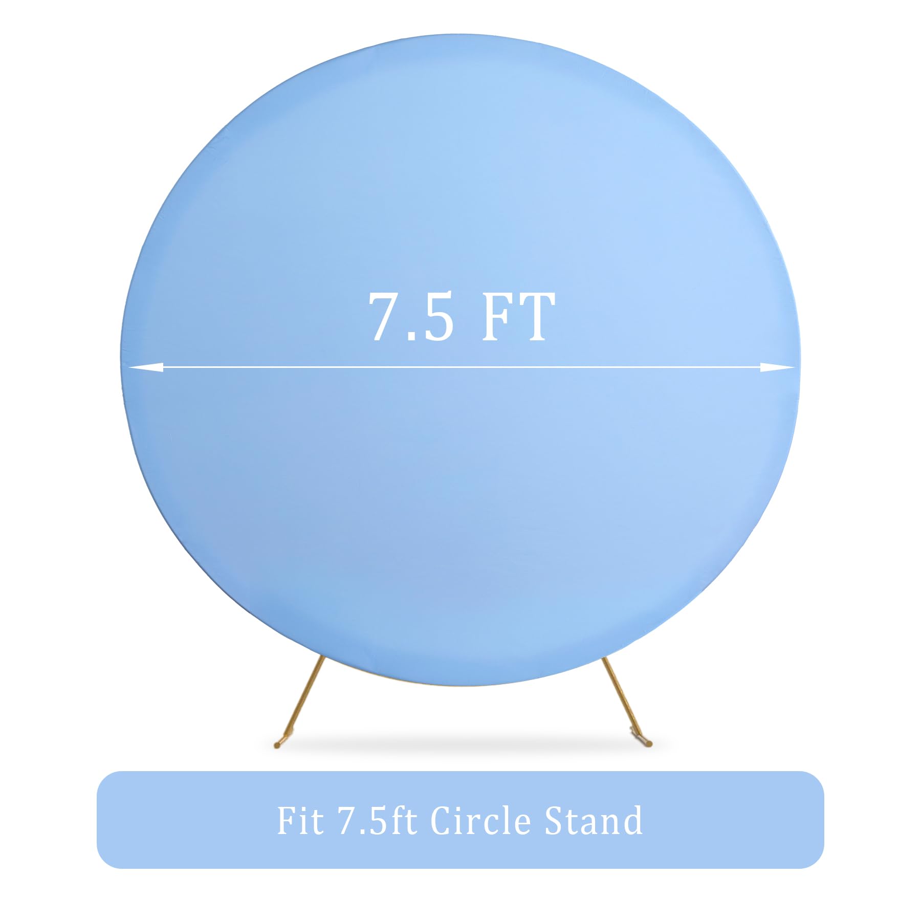 Snapklik.com : NSSONBEN 7.5ft Baby Blue Round Backdrop Cover Suitable ...