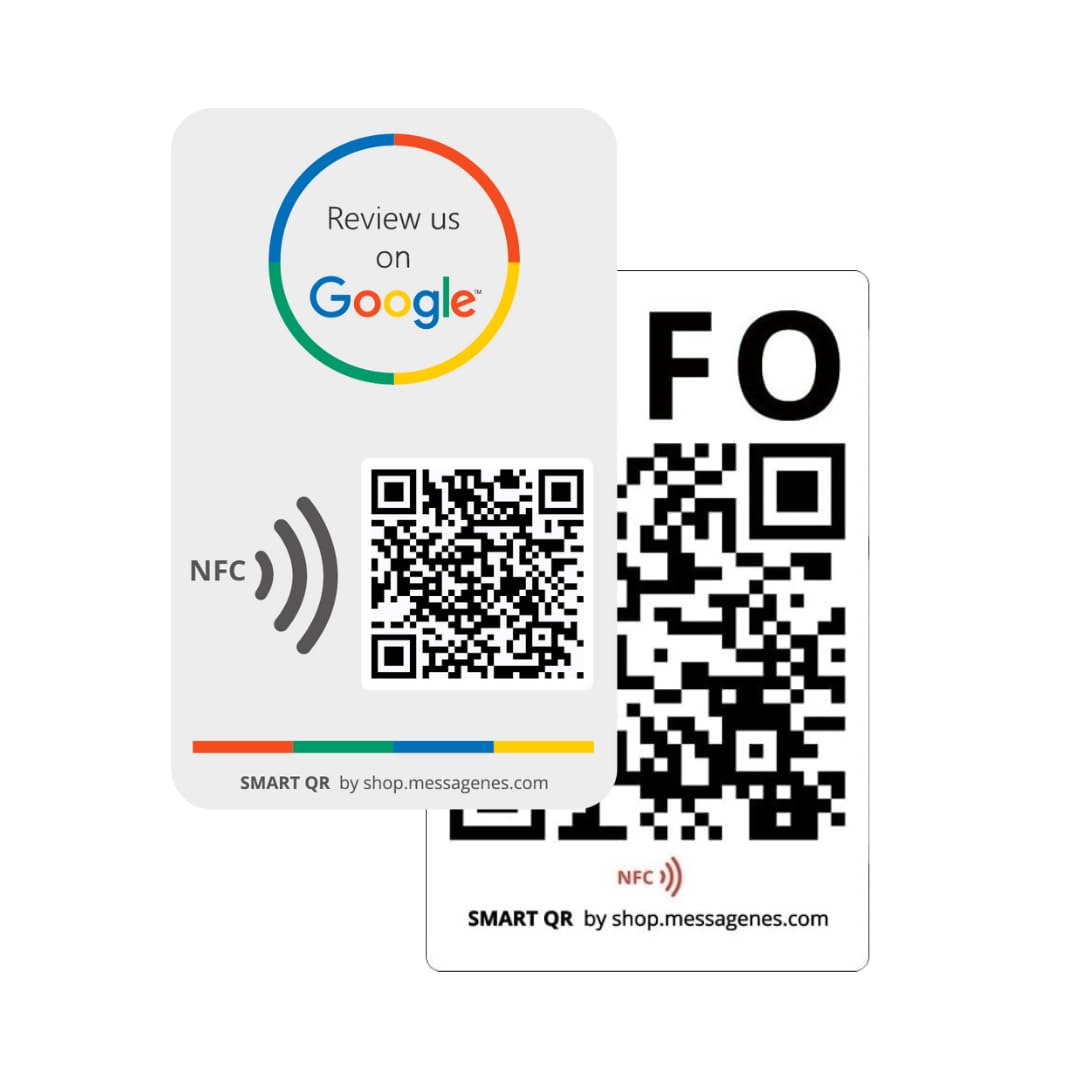 Buy MESSAGENES | PVC Card Review Us on Google QR Code and NFC ...