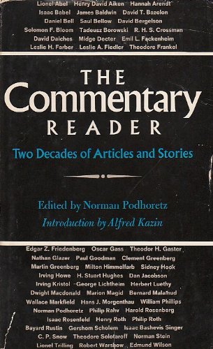 Commentary Reader: Two Decades of Articles and Stories.: PODHORETZ, NORMAN (ED.): Amazon.com: Books