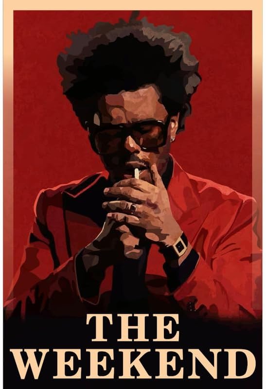 POSTER WALLAH The Weeknd Poster for Home Office and Student Room Wall ...