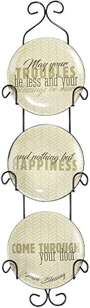 Amazon.com: Irish Blessing Ceramic Mini Wall Plates with Metal Display ...